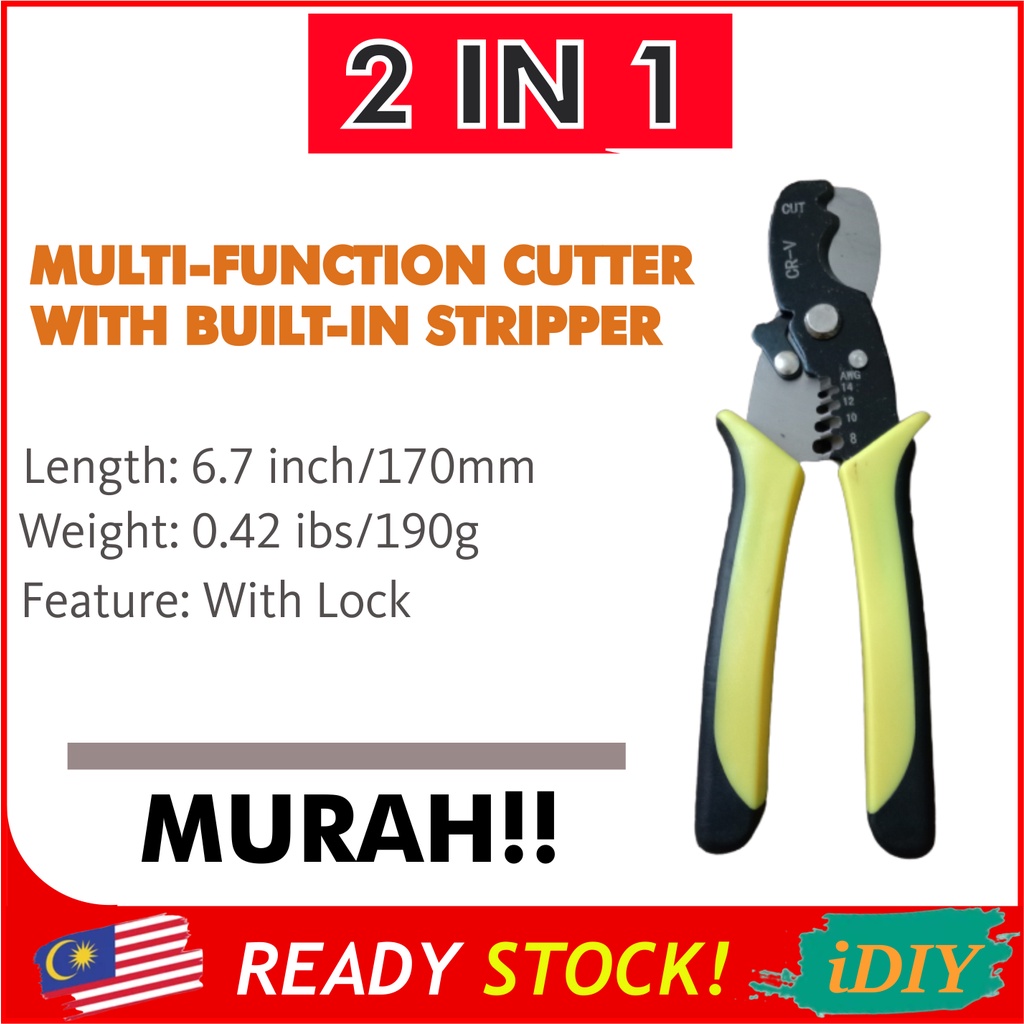 Network Cable Crimper Spring Loaded Wire Stripper / Wire Stripper ...