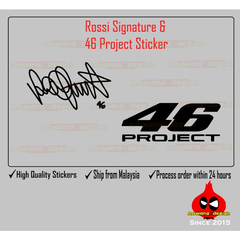 46 Project Rossi Sticker | Shopee Malaysia