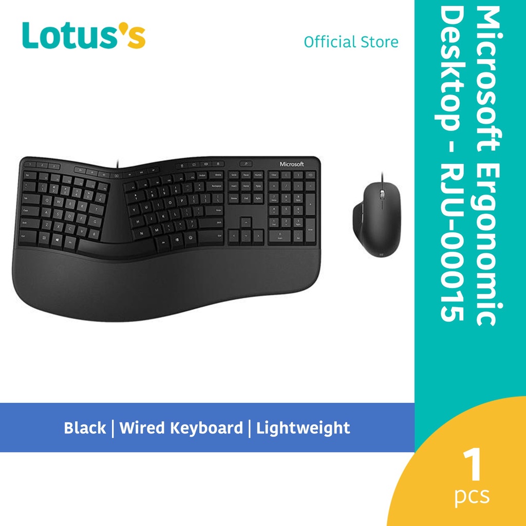 Microsoft Ergonomic Desktop - RJU-00015 | Shopee Malaysia