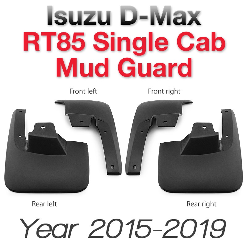 Tunez Front Rear Mud Flap Splash - Isuzu D-Max Single Cab RT85 (2015 ...