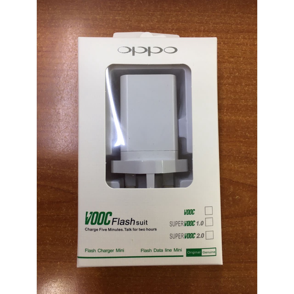 ORIGINAL OPPO VOOC FLASH CHARGE POWER ADAPTER | Shopee Malaysia