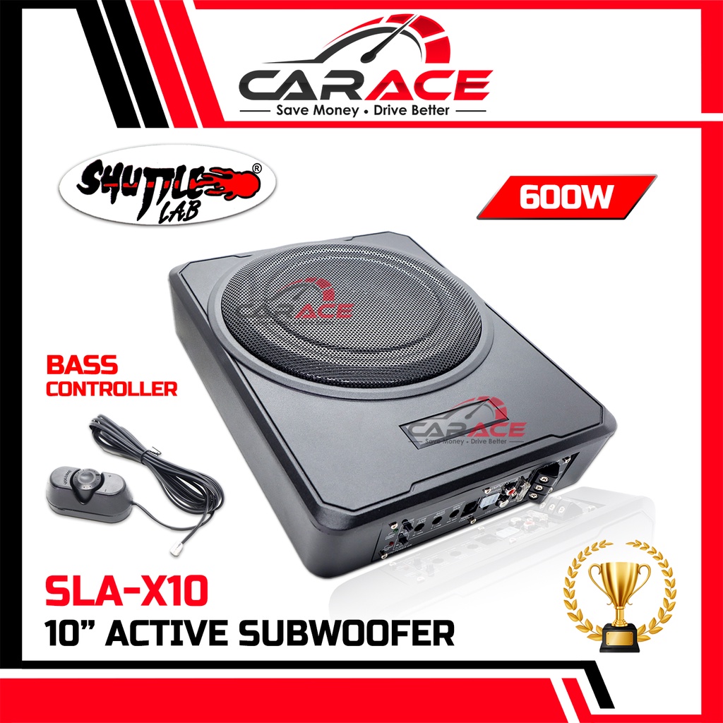 SHUTTLE LAB Subwoofer Underseat 10inch Active Subwoofer 10" Woofer ...