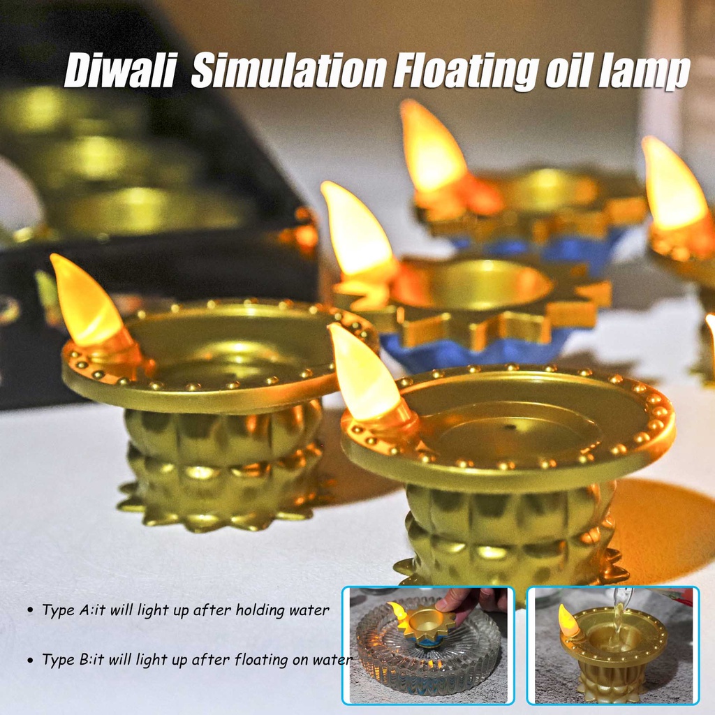 Deepavali Diyas Diwali Simulation LED Candle Lamp Deepavali Decorative ...