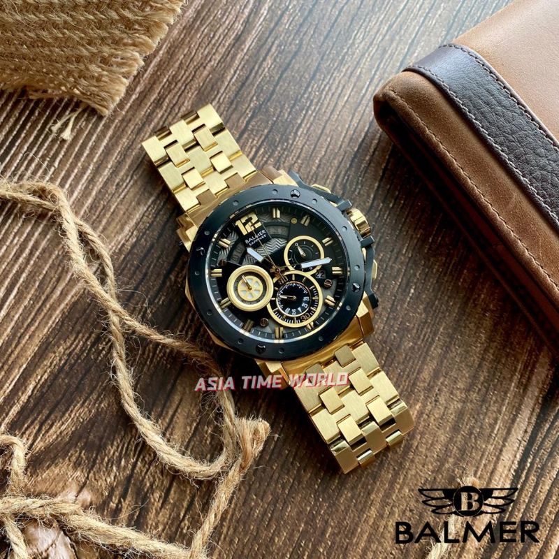 BALMER | A7935G GP-4 Chronograph Sapphire Men's Watch with Black Dial ...