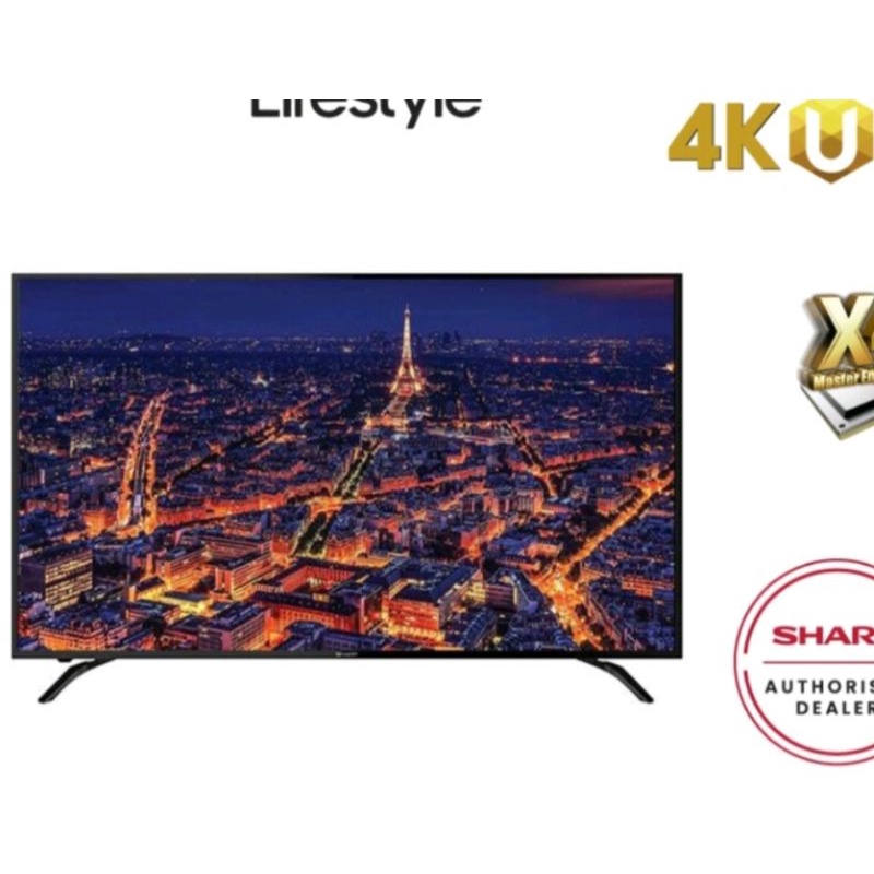 NEW 2022 Sharp Tv 60 inch 4K HDR UHD Android Smart TV Model 4T-C60DK1X ...