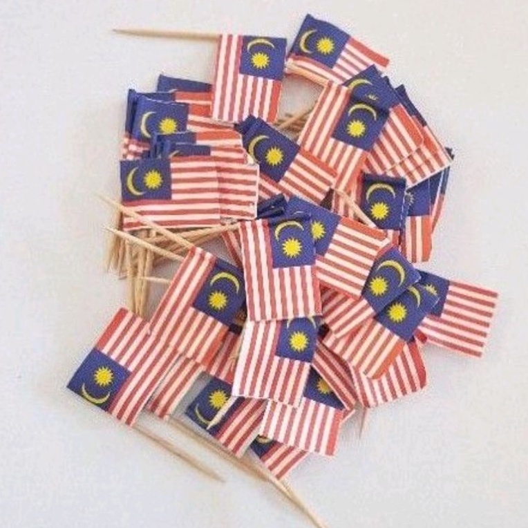 50pcs Toothpick Size Bendera Flag Malaysia dan Negeri di Malaysia ...