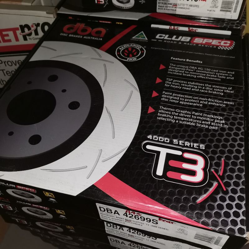 DBA T3-4000 Mercedes A45 CLA45 GLA45 REAR BRAKE DISC DBA42699S Benz ...