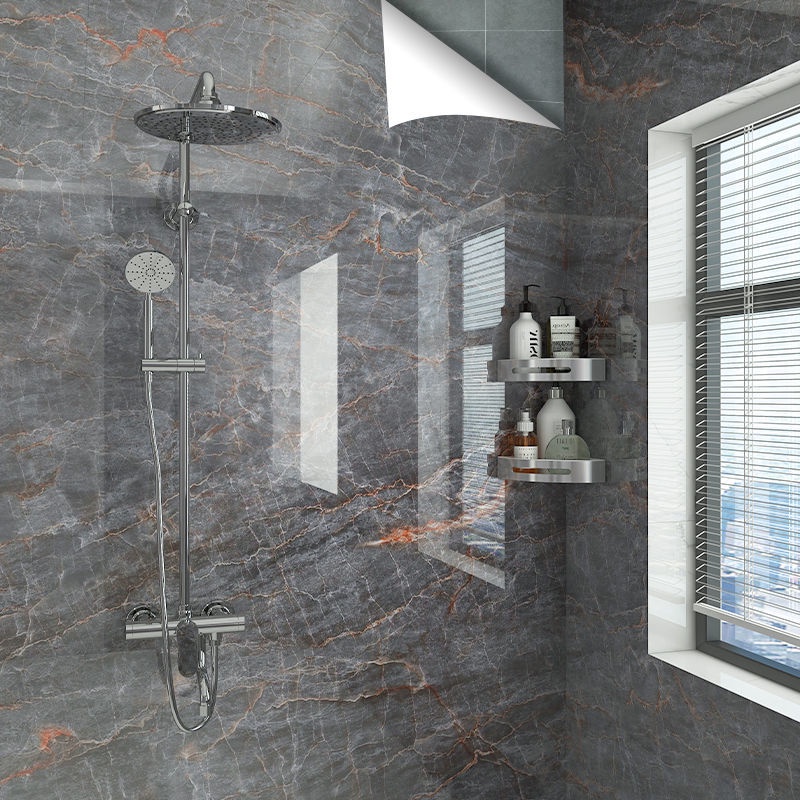 Pelekat Kalis Air Bilik Mandi Kertas dinding tandas pelekat sendiri ...