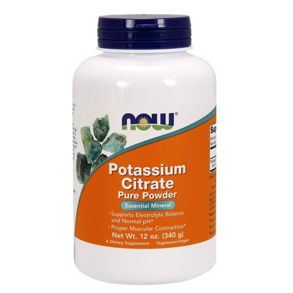 Now Foods, Potassium Citrate Pure Powder, 12 oz (340 g), Supports ...