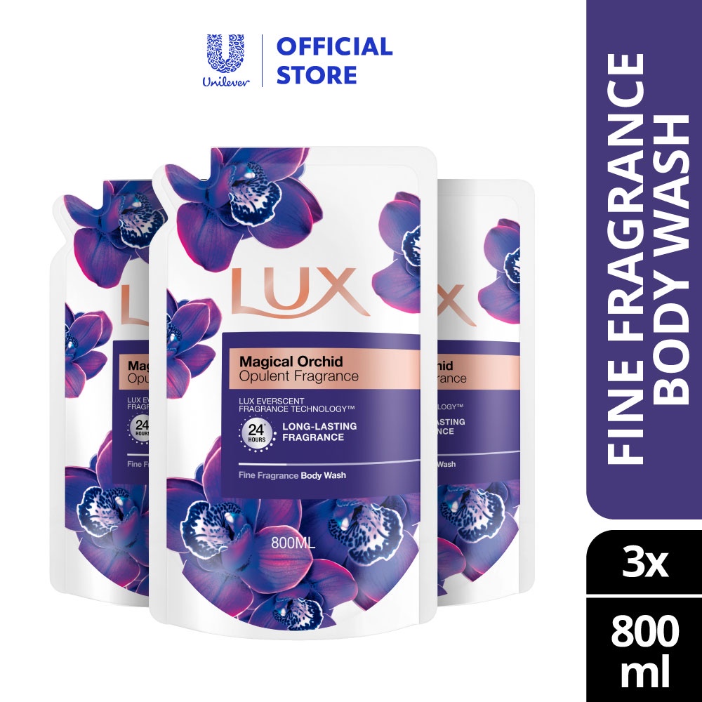 Lux Shower Gel Refill Magical Orchid (800ml x 3) | Shopee Malaysia
