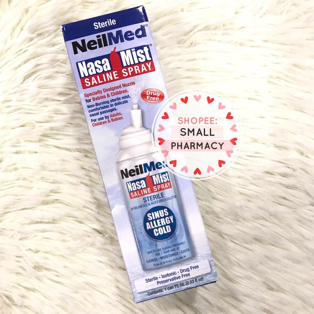 Neilmed NasaMist Isotonic Saline Spray (75ml) 050754 | Shopee Malaysia