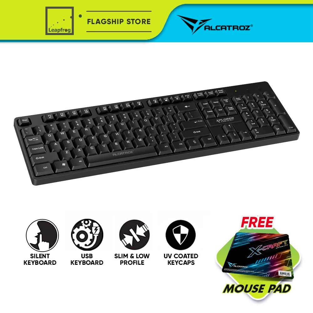 CLEARANCE | Alcatroz Xplorer K330 Silent HI-Definition USB Wired ...