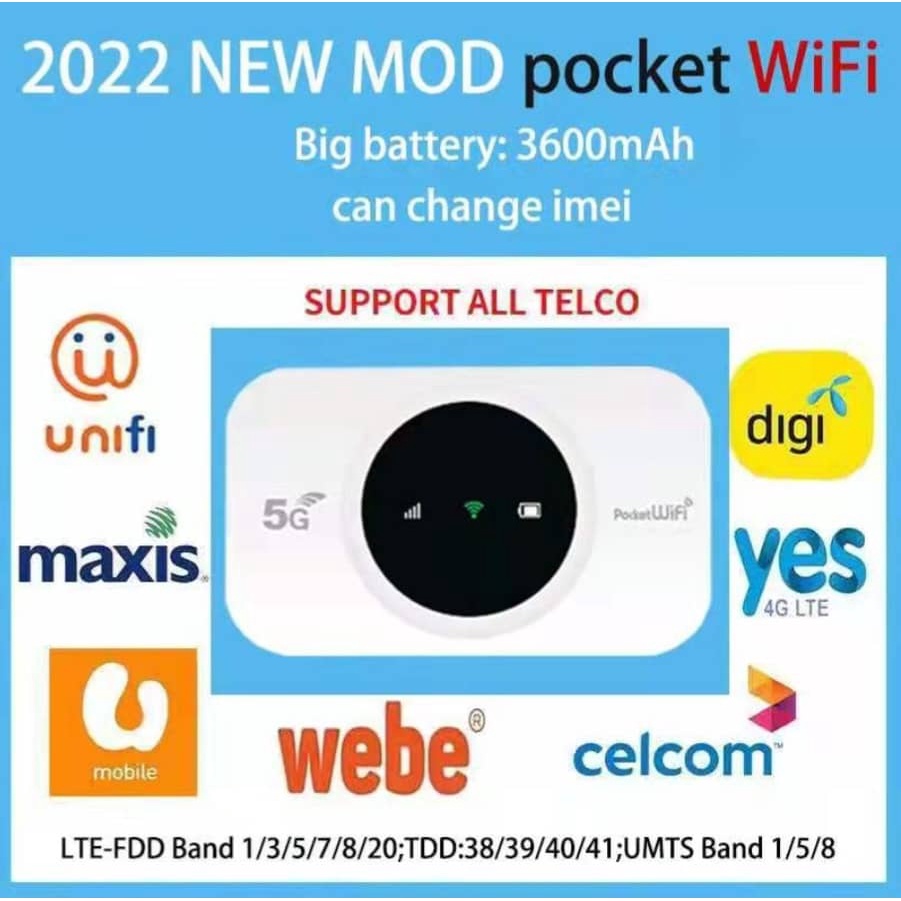 Modem Rs860,P1000+,A80 and Huawei B315 Pocket Wifi 5G 300mbps! can ...