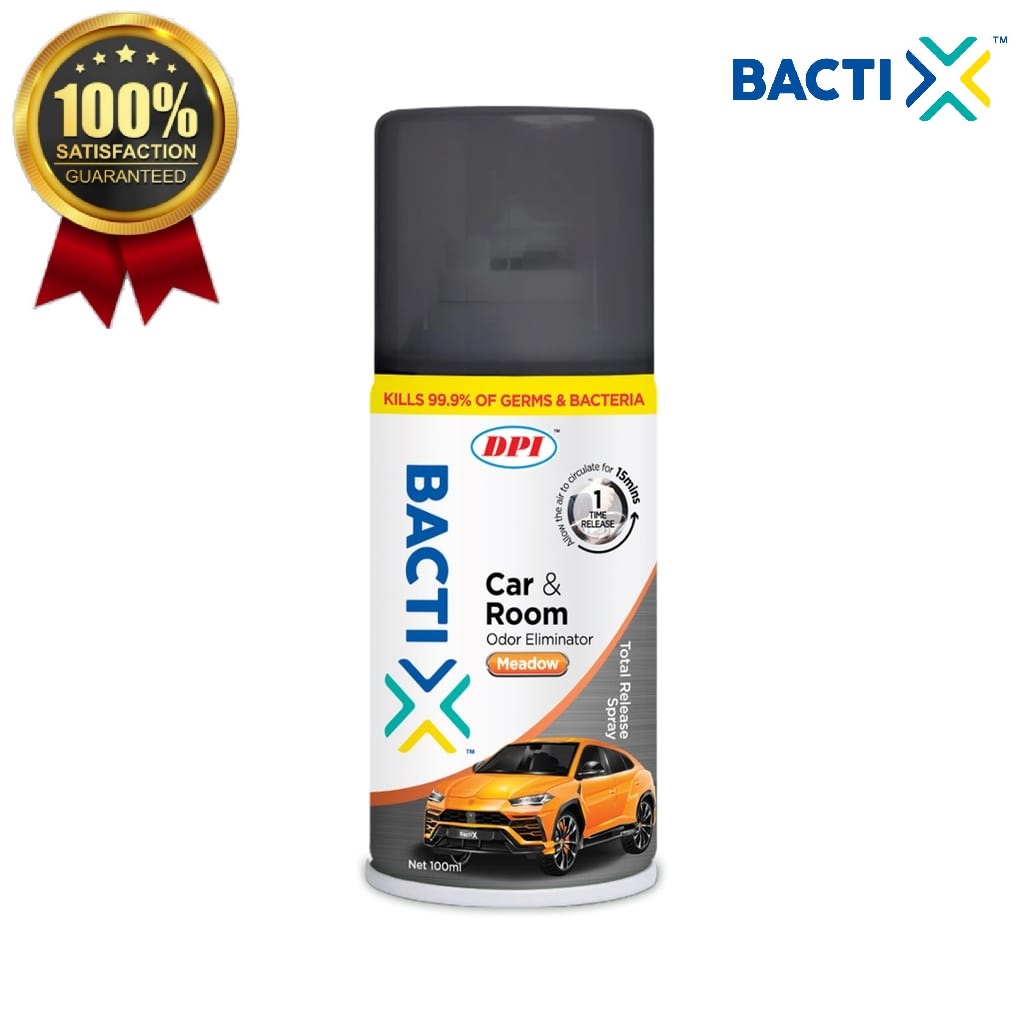 BACTI X ODOR ELIMINATOR ( MEADOW ) 100ML - 99.9% GERMS & BACTERIA ...