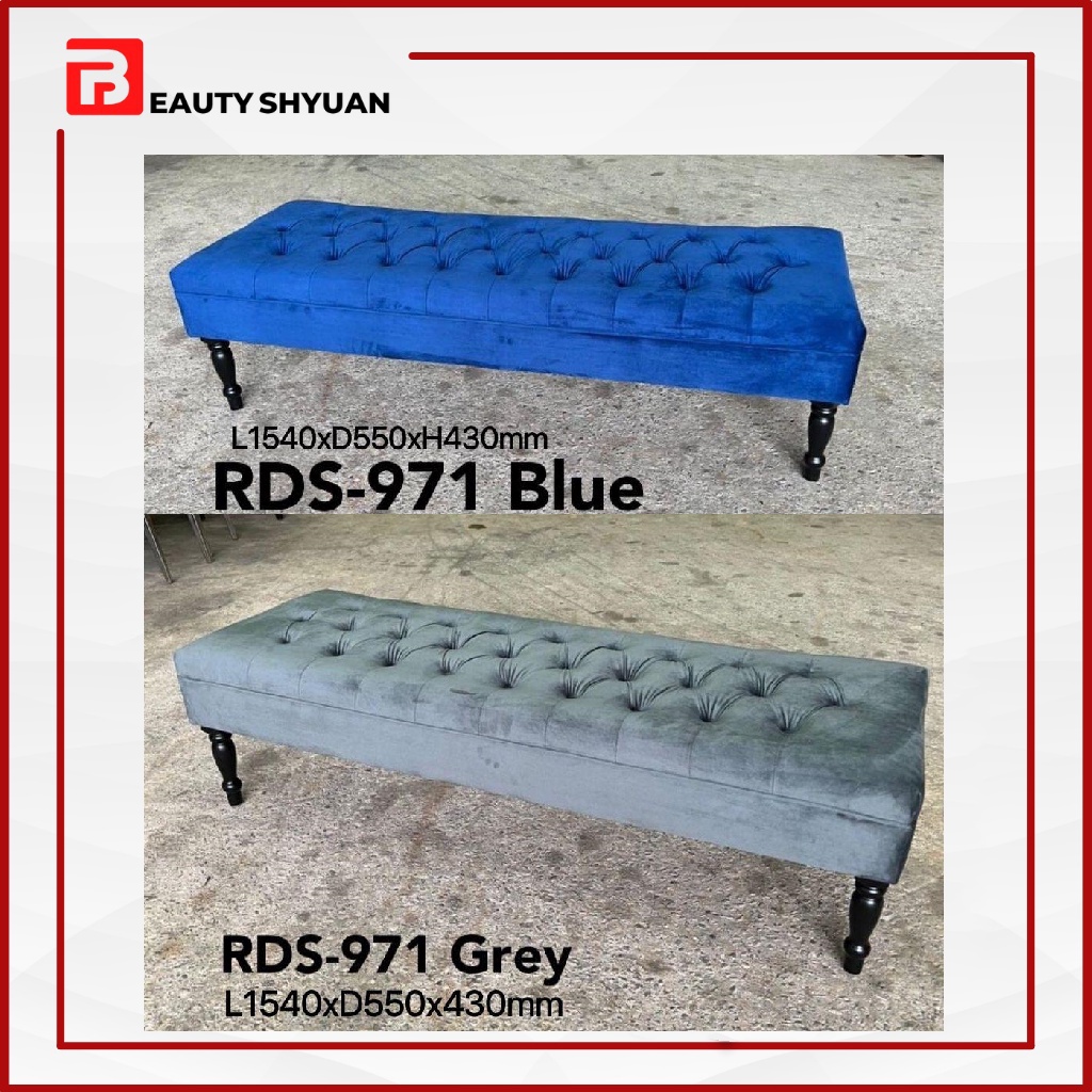 BILLY 5FT Bench Chair Stool Chair Ottoman Ottomans Fabric Chair Bangku ...
