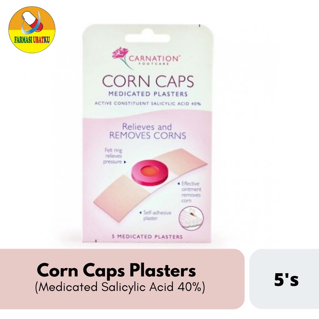Carnation Corn Caps Medicated Plaster 5s | Shopee Malaysia