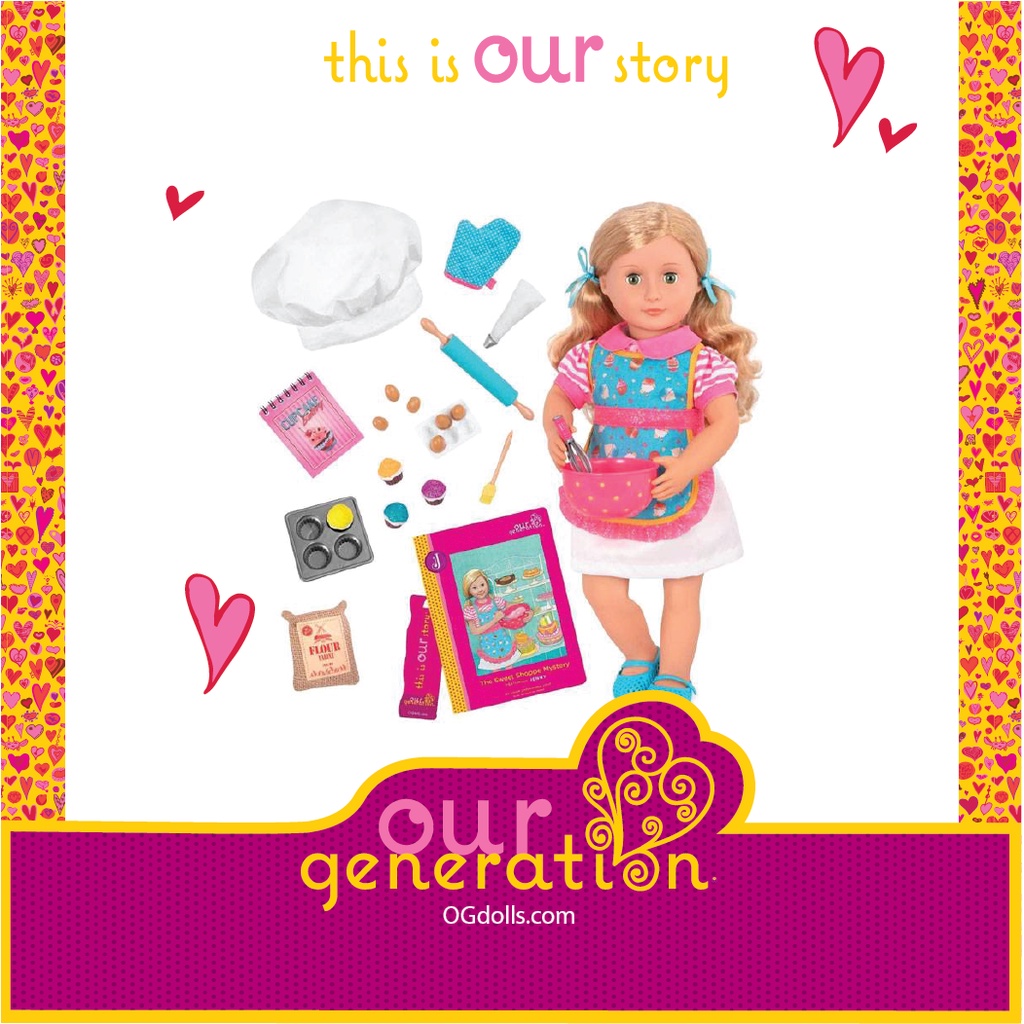 Our Generation 31173 Deluxe Doll With Book - Jenny | Shopee Malaysia