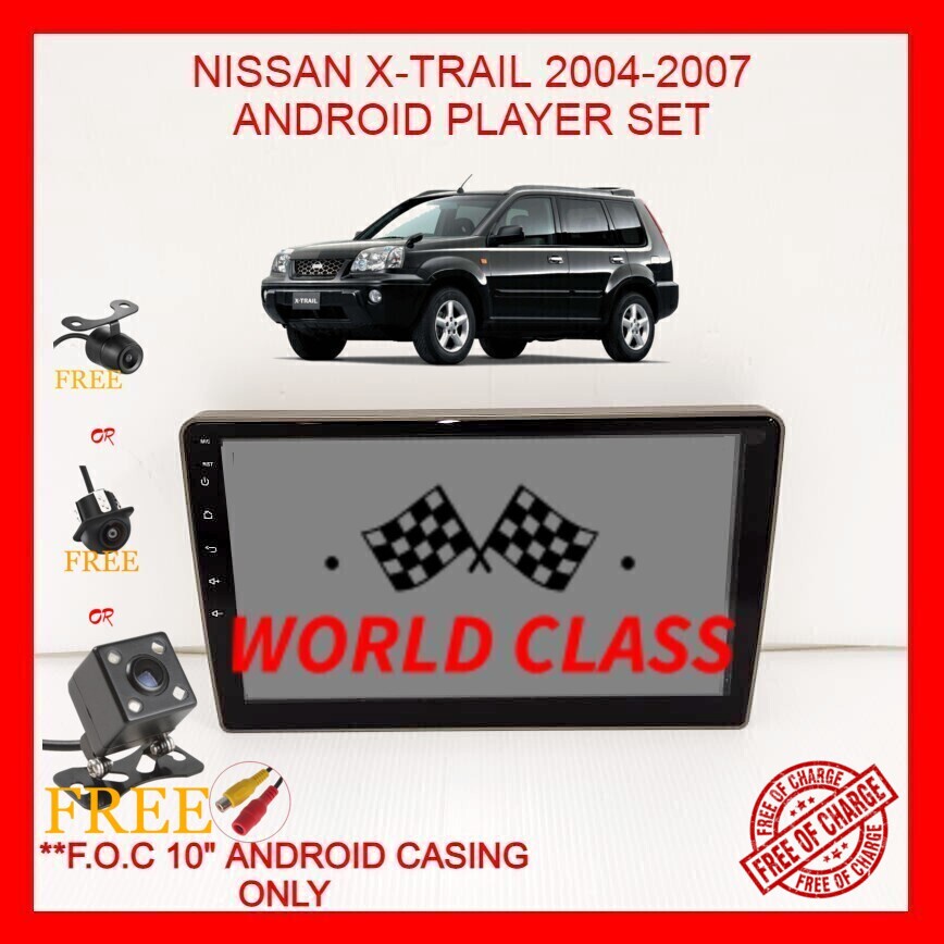 NISSAN X-TRAIL 2004 -2007 ANDROID 10" IPS PLAYER 2.5D WITH ( F.O.C ...