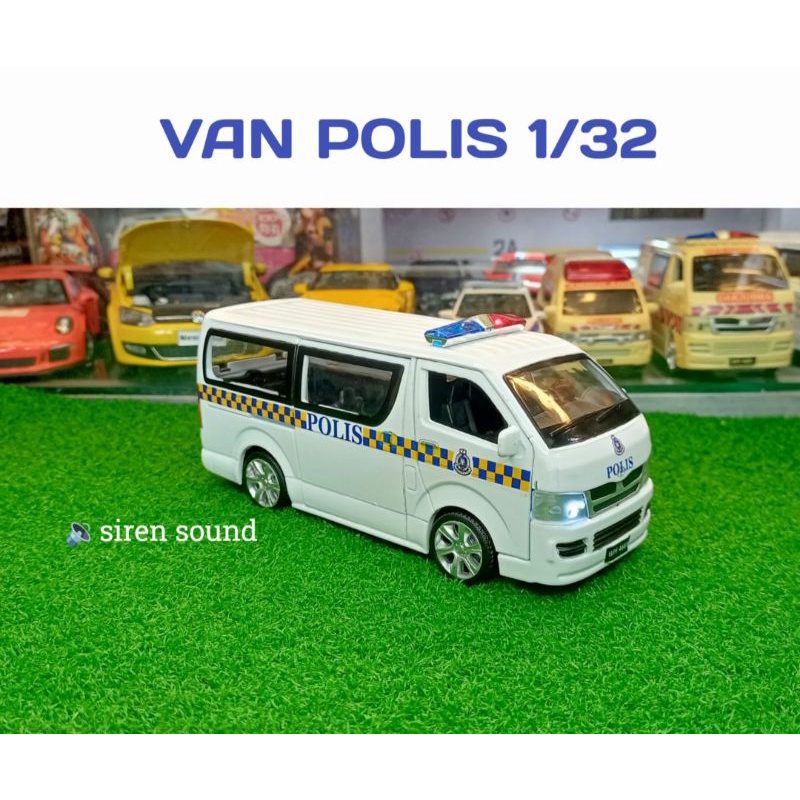 Van Polis pdrm diecast 1/32 with siren | Shopee Malaysia