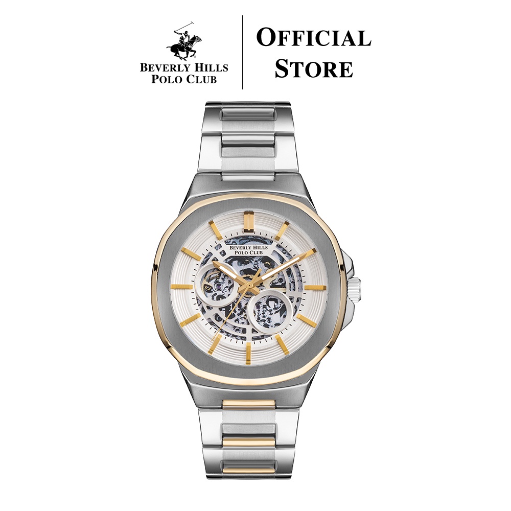 Beverly Hills Polo Club BHPC Men's Stainless Steel Automatic Watch ...