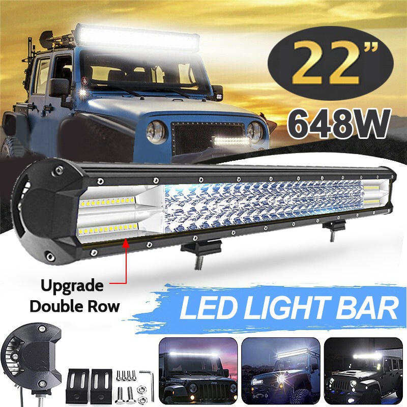42 Inch Car LED Light Bar Truck Boat Work Light Bar for Jeep Off Road ...