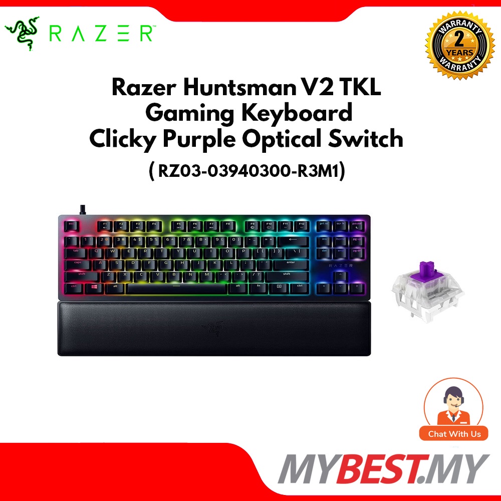 Razer Huntsman V2 TKL - Clicky/Linear Optical Switch Tenkeyless Gaming ...