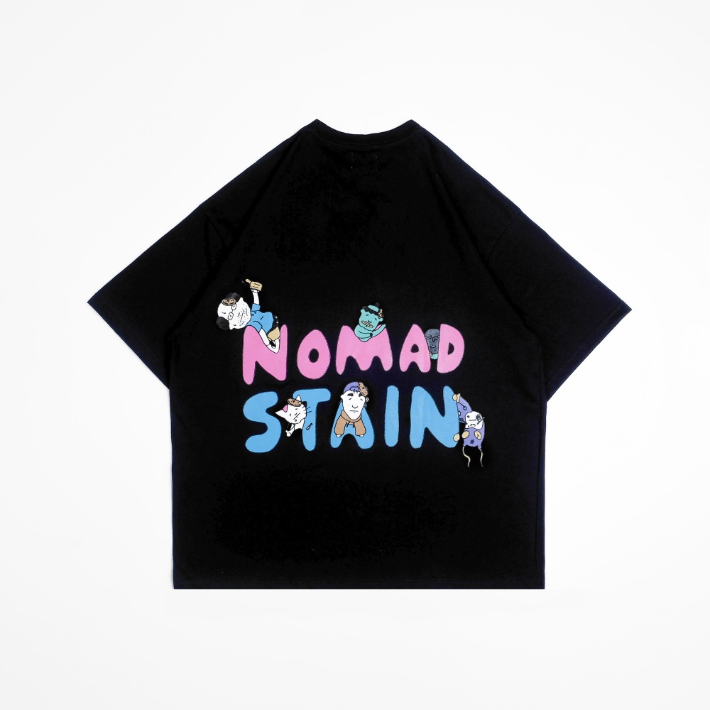 Nomadstudio X Peanut Stain - Nomadstain Basic Oversized T-Shirt Black | Shopee Malaysia