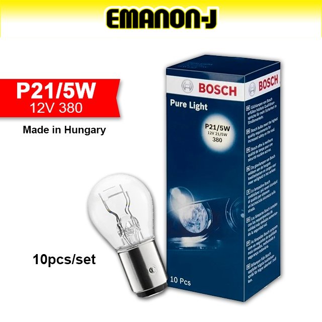 Bosch Pure Light P21/5W 380/P21 382 Bulb 1016 Brake Bulb (1 Pcs/12V ...