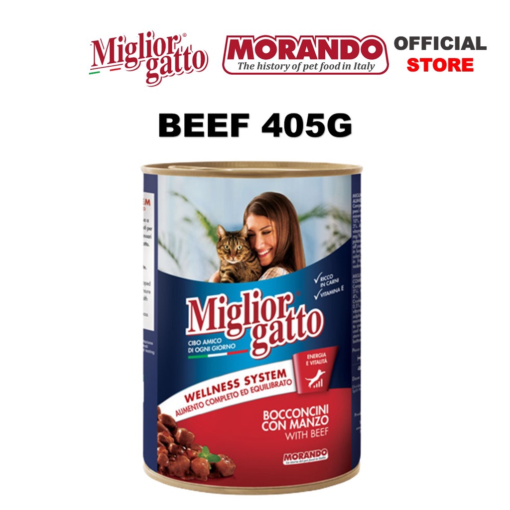MORANDO MIGLIORGATTO Chunks Cat Can Food (405g) | Shopee Malaysia