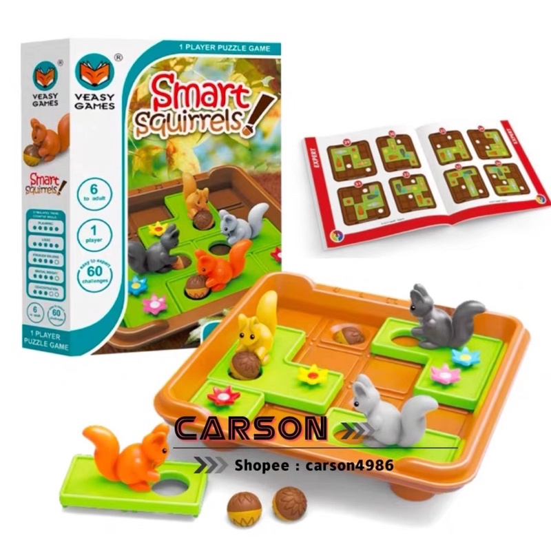 Smart squirrels go nuts Smart Games Board Games 60 Challenge With ...