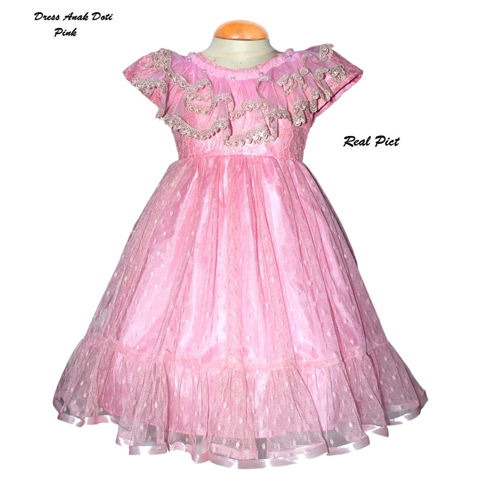 NCR- Girls' Dress Brocade Lace Kombi Tile AGE 5-8 YEARS Children's ...