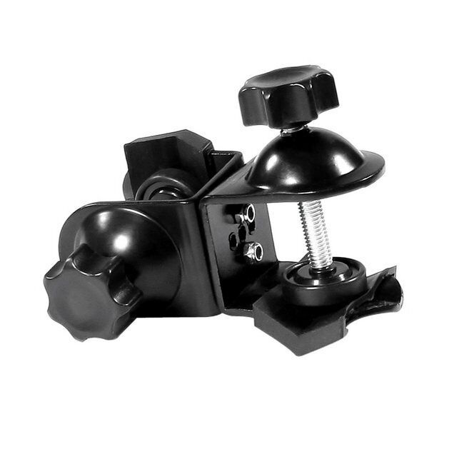 Dual Double U Clip Clamp Heavy Duty Photo Studio Boom Arm Light Stand ...