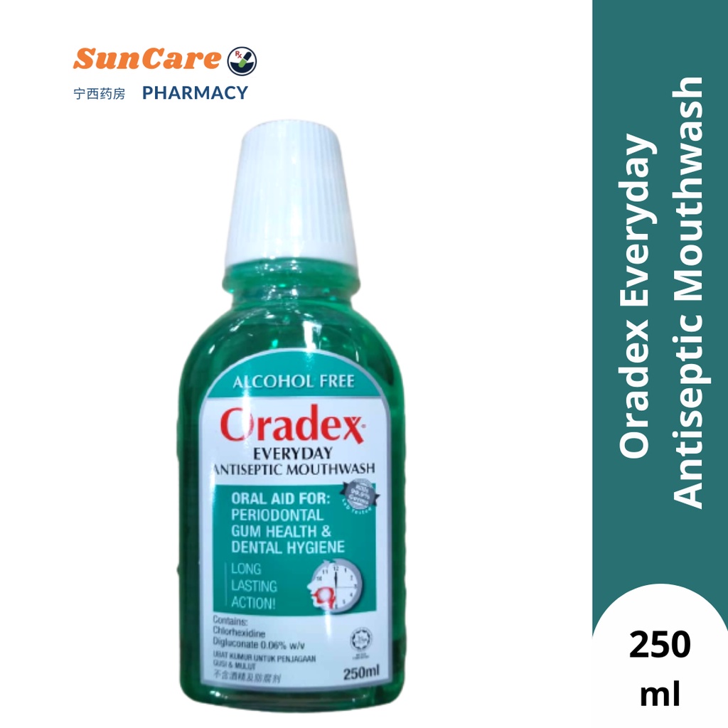 Suncare Pharmacy Oradex Everyday Antiseptic Mouthwash 250ml (EXP 1/4 ...