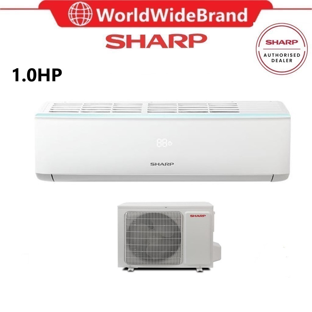 Sharp R32 1.0HP AHA9XCD / 1.5HP AHA12XCD / 2.0HP AHA18XCD Non-Inverter Air Conditioner | Shopee ...