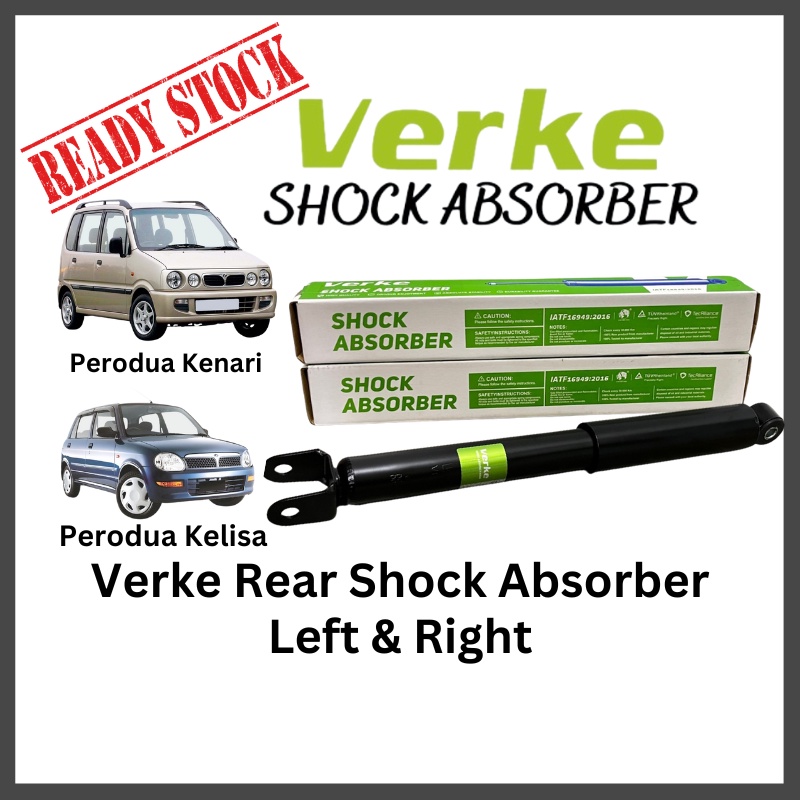 VERKE Rear Shock Absorber Perodua Kelisa Kenari 1.0 850 2001-2007 Gas ...