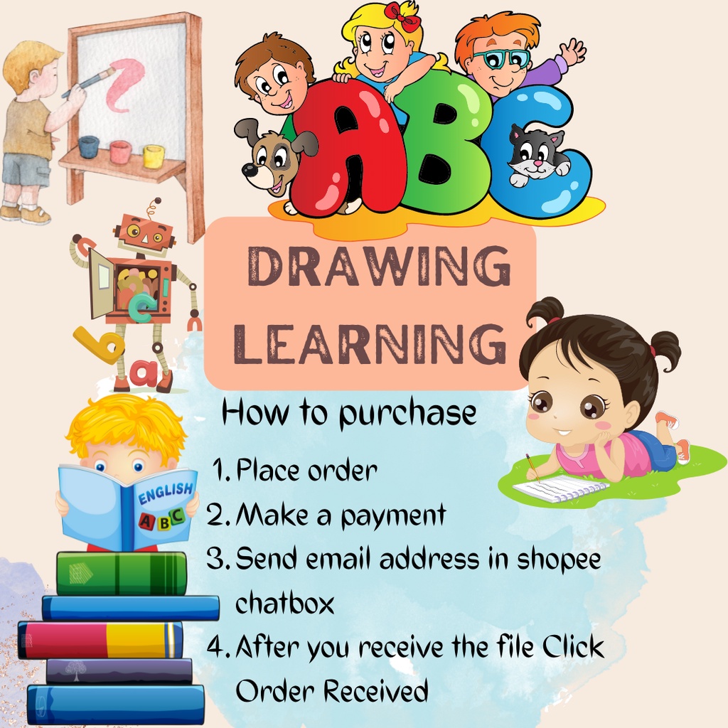 Digital A-Z kids Learning | Digital A-Z Drawing Writing e-book Buku ...
