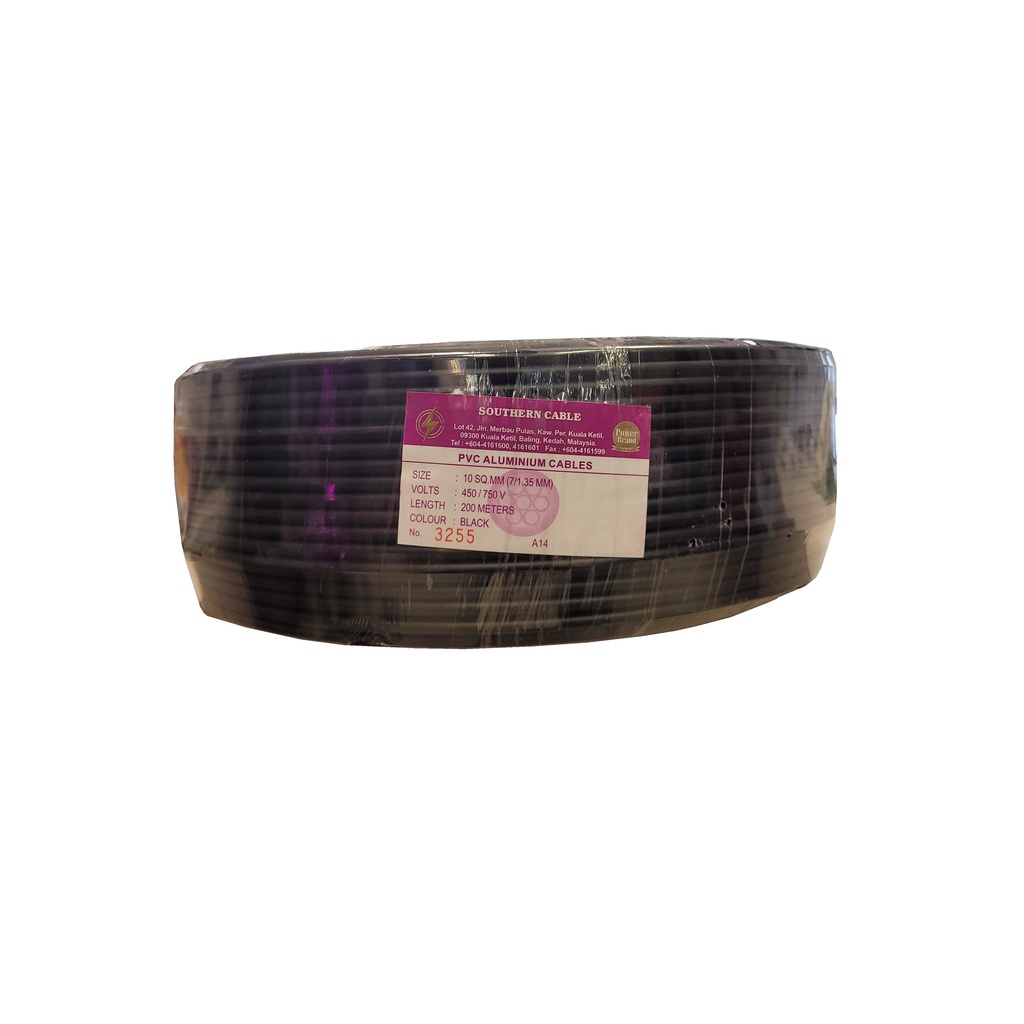 Southern 10mm PVC Aluminium Cable (200Meter) | Shopee Malaysia