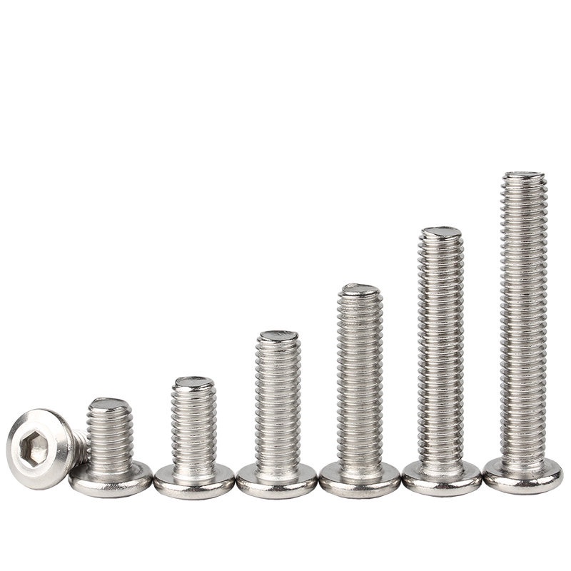 304 Stainless Steel Hexagon Socket Screw Furniture Bolt Round Head ...