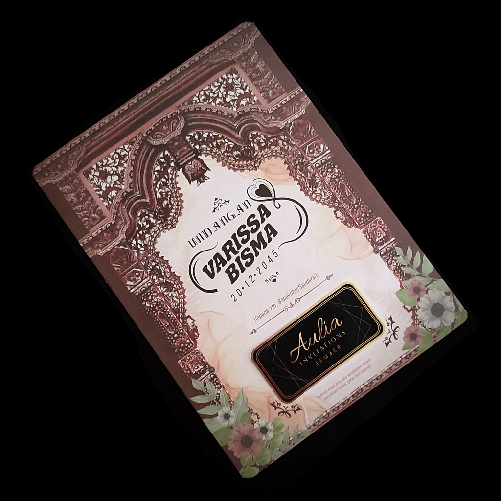 Javanese Ethnic Wedding Invitation Blank JEPARA Carving VINTAGE Simple ...