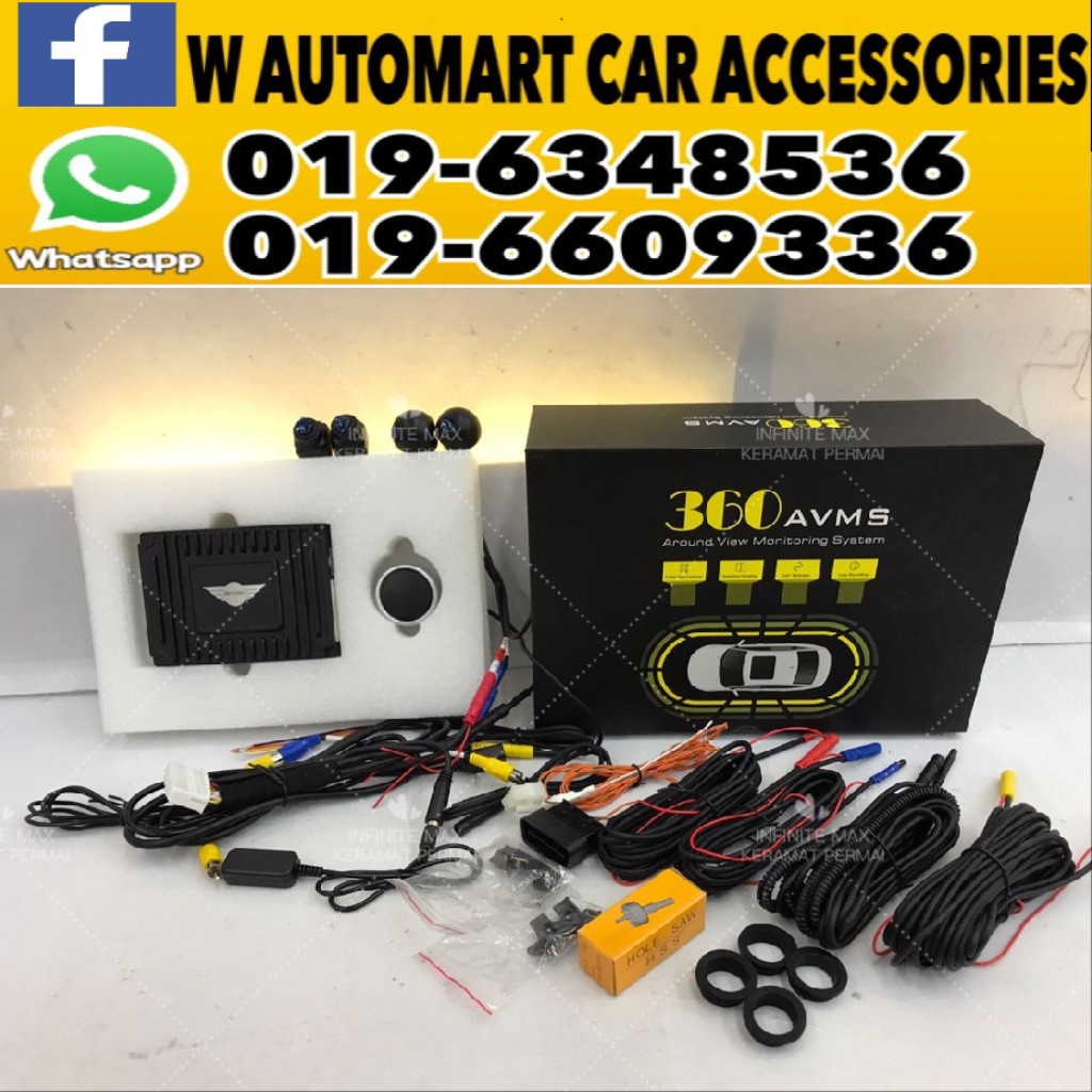 360 AVMS AROUND VIEW MONITORING SYSTEM BIRD VIEW CAMERA | Shopee Malaysia