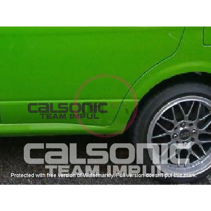 CFS462 2X pcs Nissan Calsonic Team Impul Logo Stiker Sticker Vinyl ...