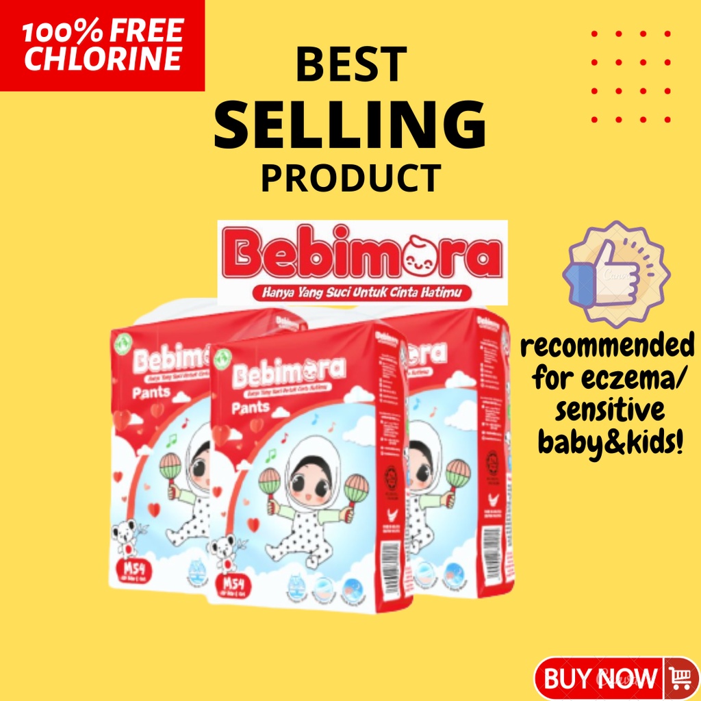 🔥DIAPERS BEBIMORA - WITH FREEGIFT 🔥BEBAS KLORIN (FREE CHLORINE)🔥 ...