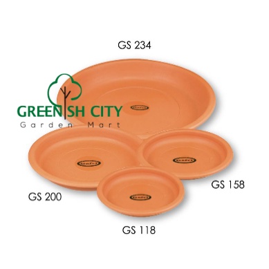 GNC Pot Plastic Saucer Plate Plant Plastic Plate Piring Plastik Murah ...