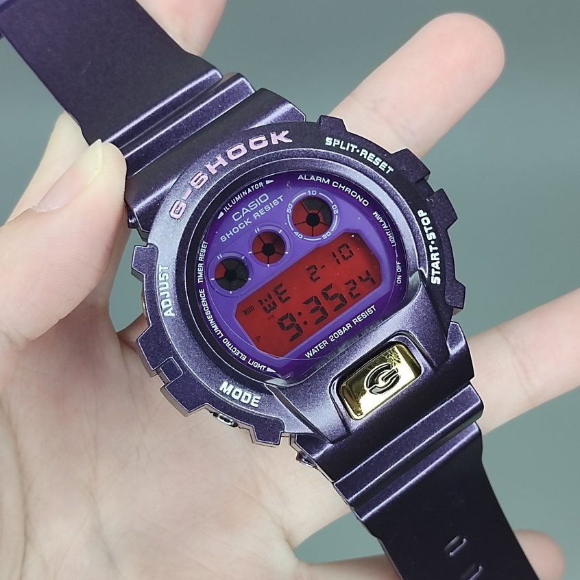 DW-6900 DW-6900#59 PURPLE AND GOLD CLASSIC /AUTO LIGHT / POWER SAVE/LED ...