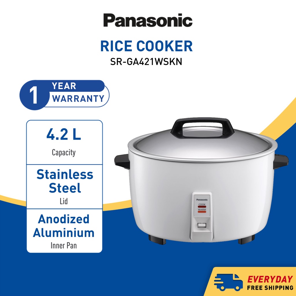 Panasonic Sr-Ga421 Rice Cooker 4.2L Keep Warm Sr-Ga421Wskn Large ...