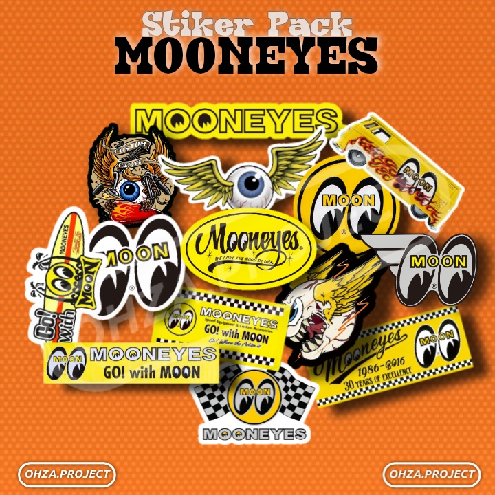 Mooneyes Sticker VOL. 2 SPEEDSTER Motorcycle Helmet Stickers Waterproof ...
