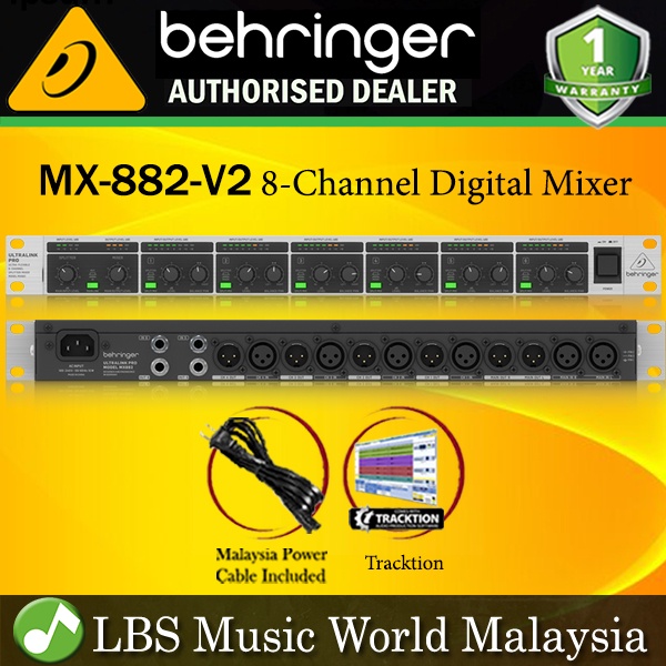 Behringer MX-882-V2 Ultra Flexible 8 Channel Rackomount Splitter Mixer ...