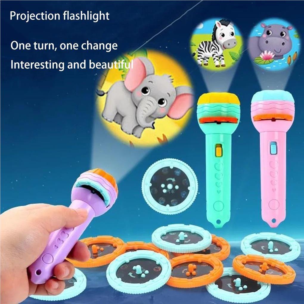 [Biho] Flashlight Projector Interesting Boys Girls Cognitive Plaything ...