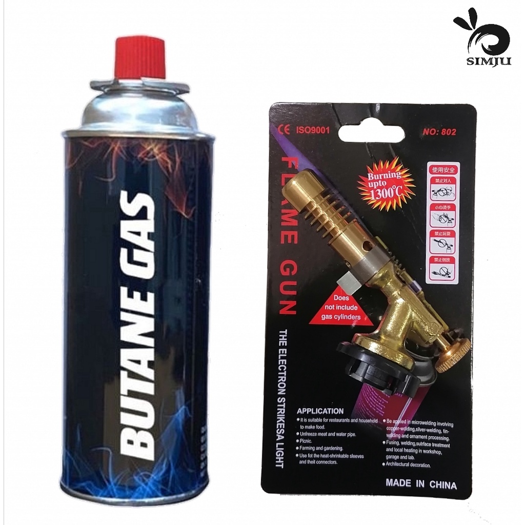 Camping Gas Torch Flame Gun Butane Gas Welding Fire Maker / Welding Lighter Flame Gun | Shopee ...