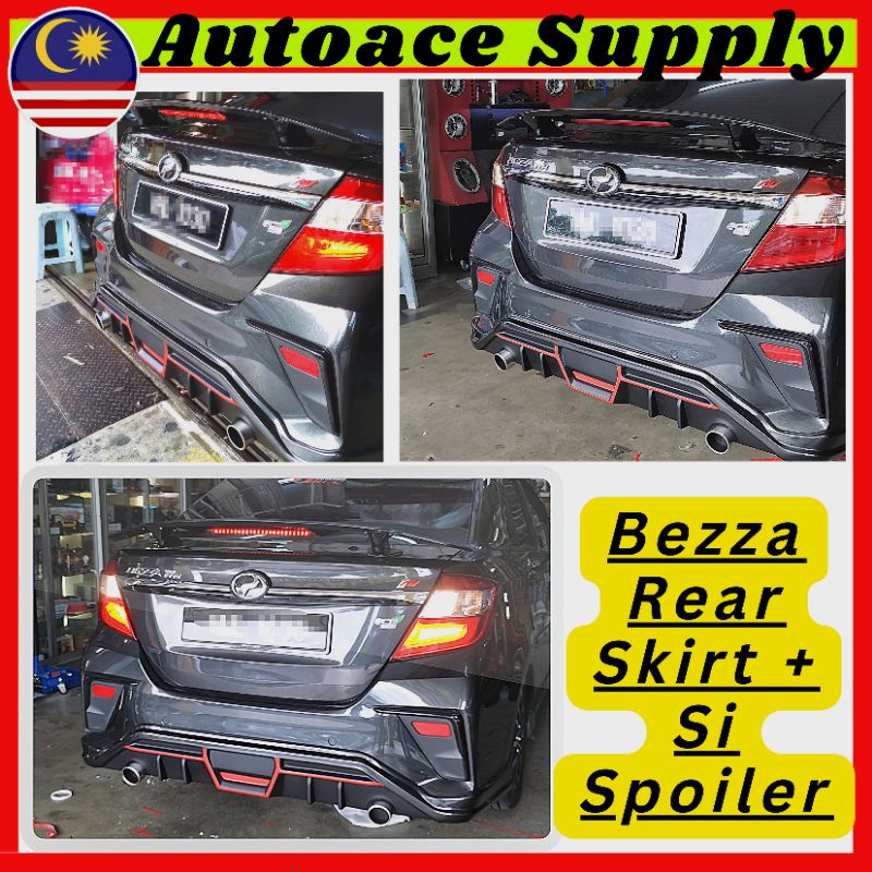 🔥Perodua Bezza 2020 Bodykit Spoiler With Colour | Shopee Malaysia